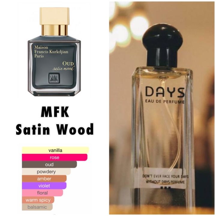 DAYS PARFUME dengan inspirasi dari MFK Satin Wood | Lazada Indonesia