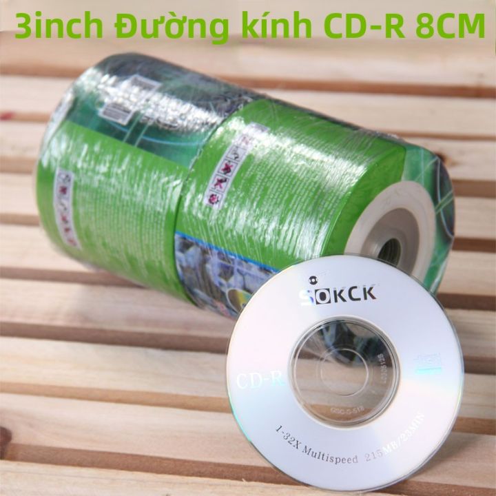 CD-R Mini 3 Inch SOKCK 100 Lá Vàng 8cm Đĩa CD Rỗng Lưu Trữ Dữ Liệu Thẻ ...