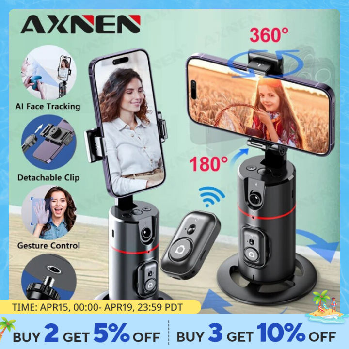 AXNEN 2023 New 360 Rotation Follow-up Gimbal Stabilizer Monopod Desktop ...