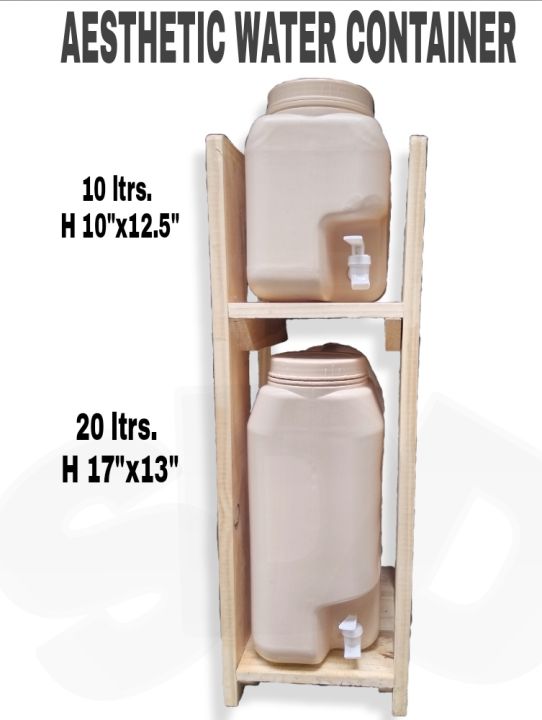 NEW! Classy Aesthetic BEIGE water container w/ FREE extra Faucet HIGH ...