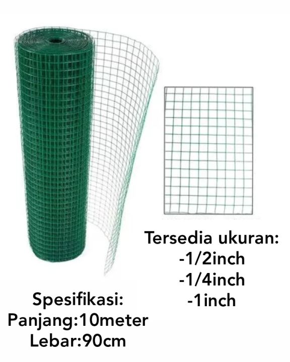 Kawat Loket PVC 1/2" 1/4" / Kawat Loket 1" UNTUK Kandang Ayam | Lazada ...