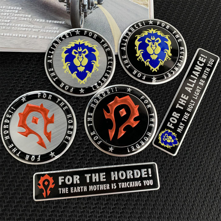 3D Aluminium World of Warcraft Alliance Motorcycle Stickers Alliance ...