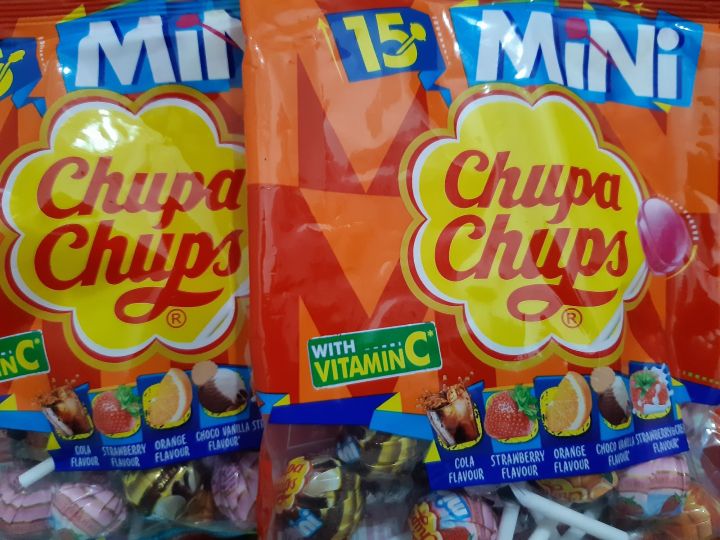 MINI Chupa Chups Assorted Flavoured LOLLIPOPS 90g | Lazada PH