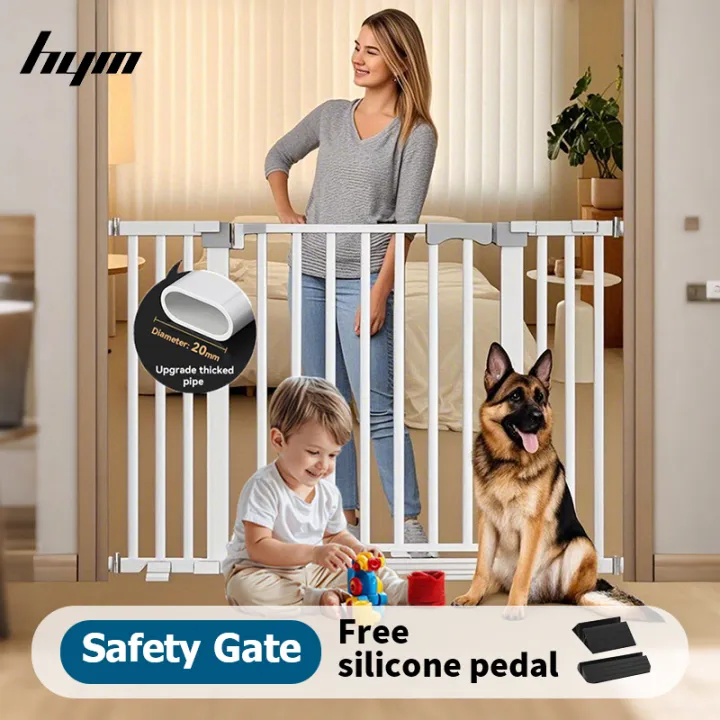 HYM Adjustable Baby Safety Gate Baby Fence Dog Gate Barrier Indoor Auto ...