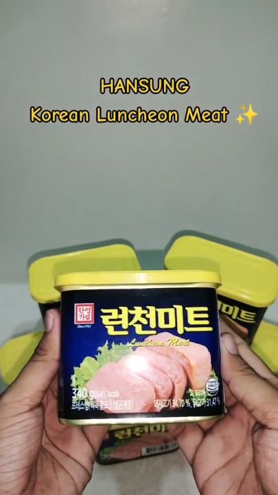 Hansung Luncheon Meat 340g Heathier Canned Goods korean Luncheon Meat ...