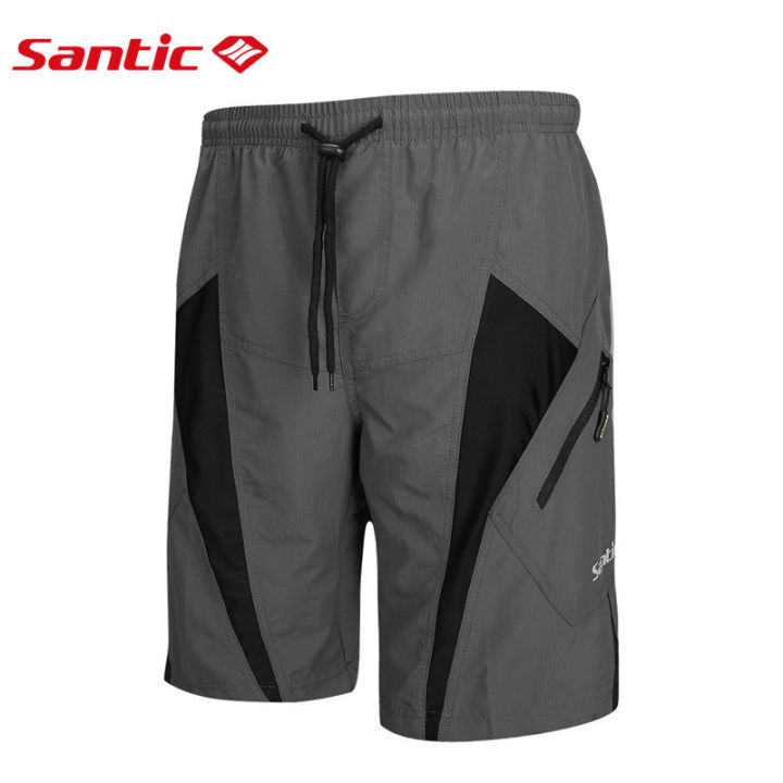Santic Men Downhill MTB Shorts 4D Padded Loose Fit Breathable Plus Size ...