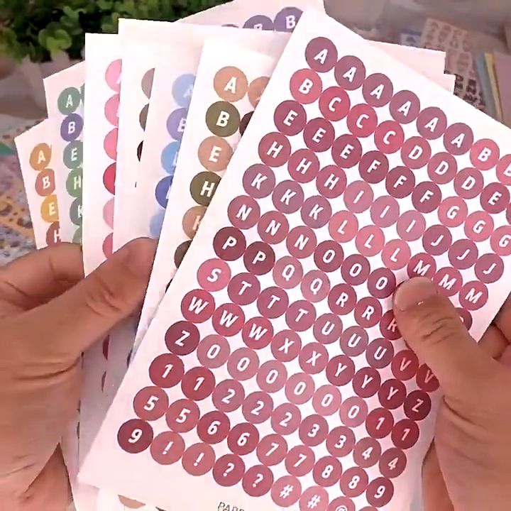 Stiker Huruf Deco Alphabet Untuk Diary Aesthetic Sticker Dekorasi ...