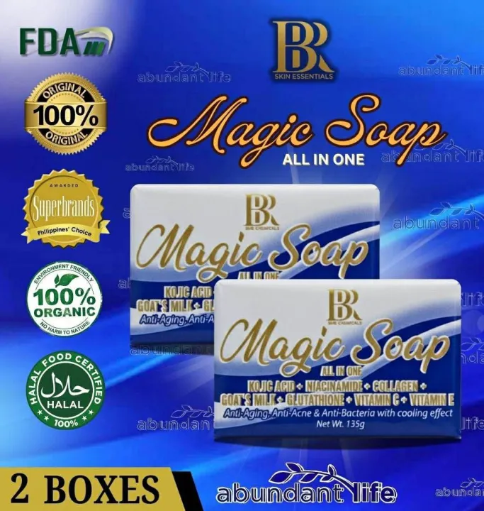 2 BOXES MAGIC SOAP ALL IN ONE ANTI-AGING AND ANTI-BACTERIAL WITH ...