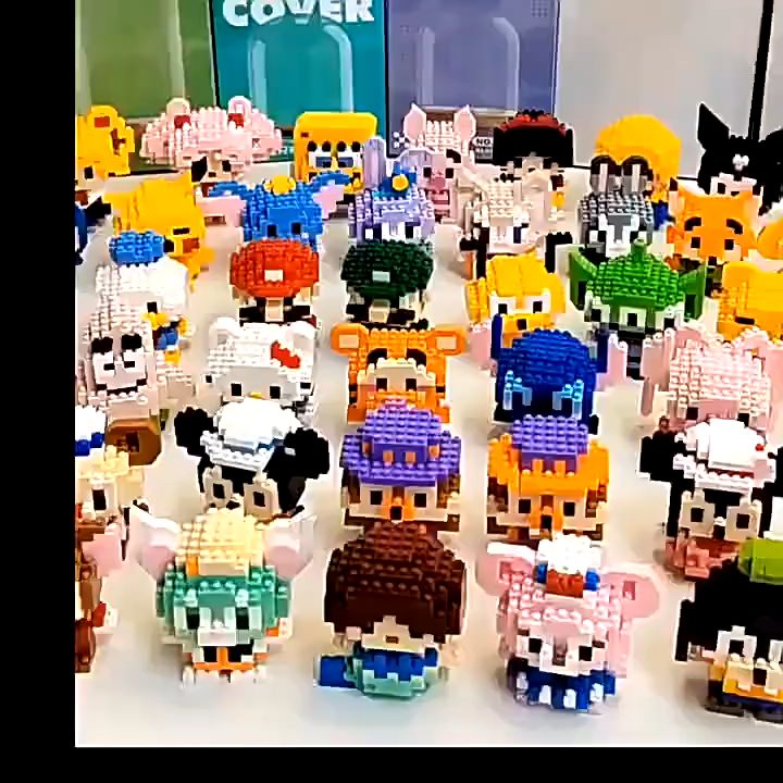 DIY Mainan Balok Hadiah mini brick anak mainan lucu nano block mainan ...