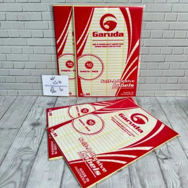 Stiker Label Garuda No.99 ( isi 10 lembar ) | Lazada Indonesia