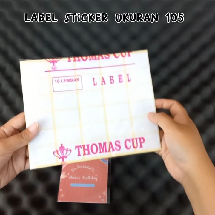 Label Nama Undangan 105 isi 10 Lembar Stiker Tempelan Harga Nama ...