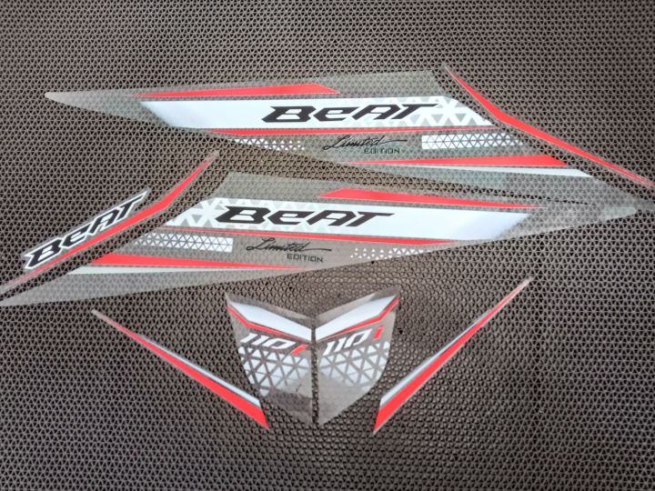 STRIPING TRANSPARAN HONDA BEAT KARBU LIST MERAH | Lazada Indonesia