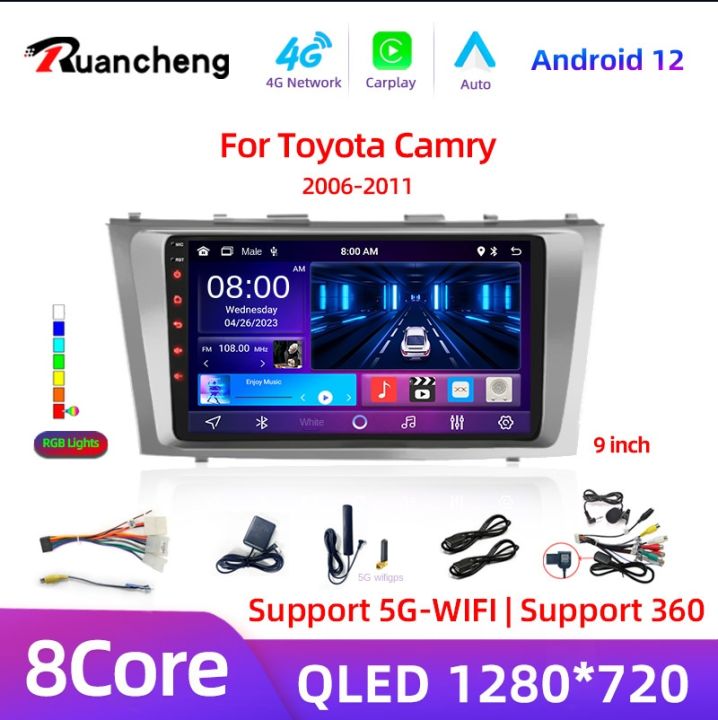 2din 9" 4G Carplay Android 12 Car Radio Multimedia Video Player For ...