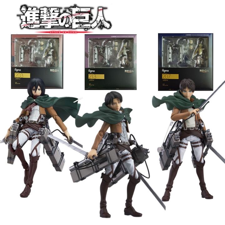 Figma Anime Nendoroid Attack on Titan Action Figure Levi Ackerman 213 ...