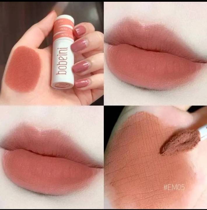 Bobeini ลิปโคลน ลิปสติกเนื้อแมตต์ใช้ได้ทั้งปากและแก้ม | Lazada.co.th