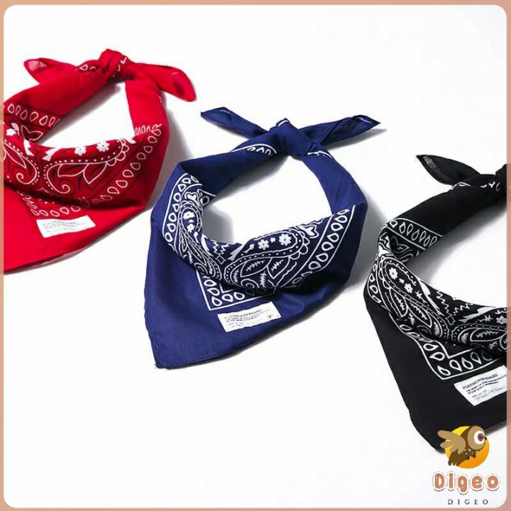 Digeo Cotton Fashion Hip Hop Classic Bandana Square Scarf 55cm*55cm ...