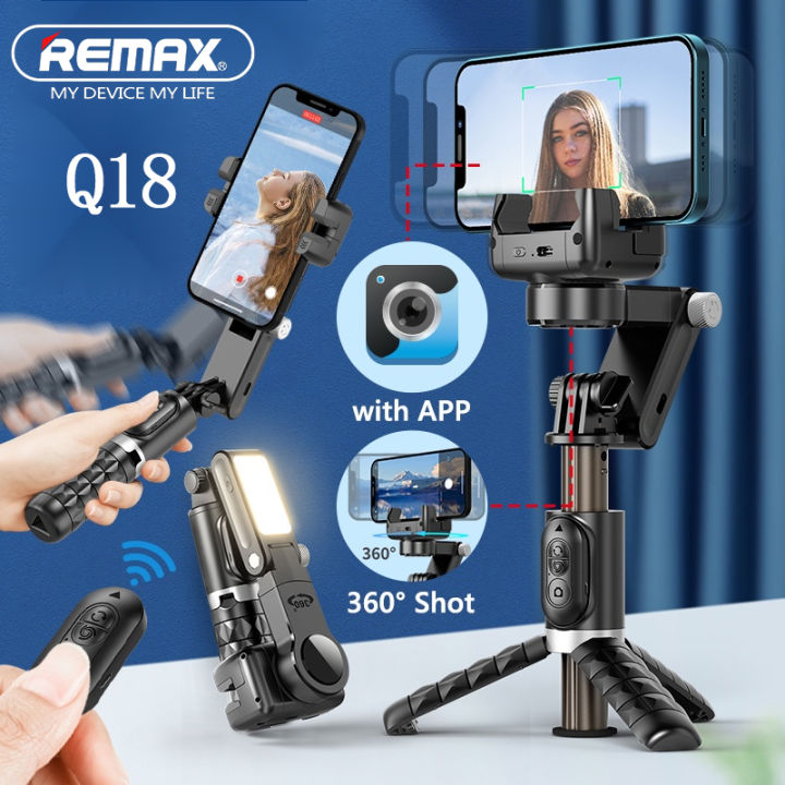 Remax Q18 Gimbal Stabilizer Desktop Following The Shooting Mode Smartphone Selfie Stick Tripod ...