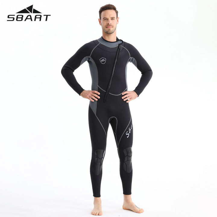 SBART One-piece Wetsuit Men 1.5mm Wet Snorkeling Suit Sunblock Surf ...