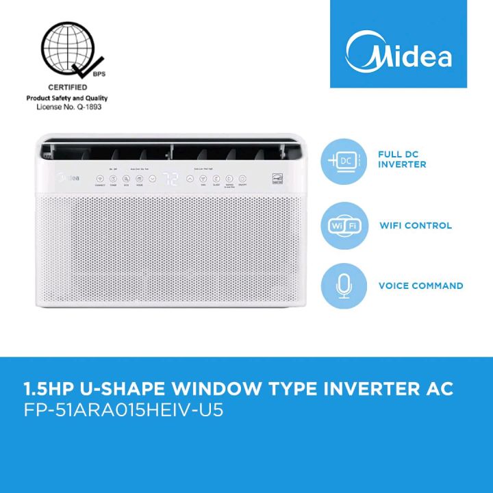 Midea Window Type Aircon Inverter 1.5HP FP-51ARA015HEIV-U5 | Lazada PH