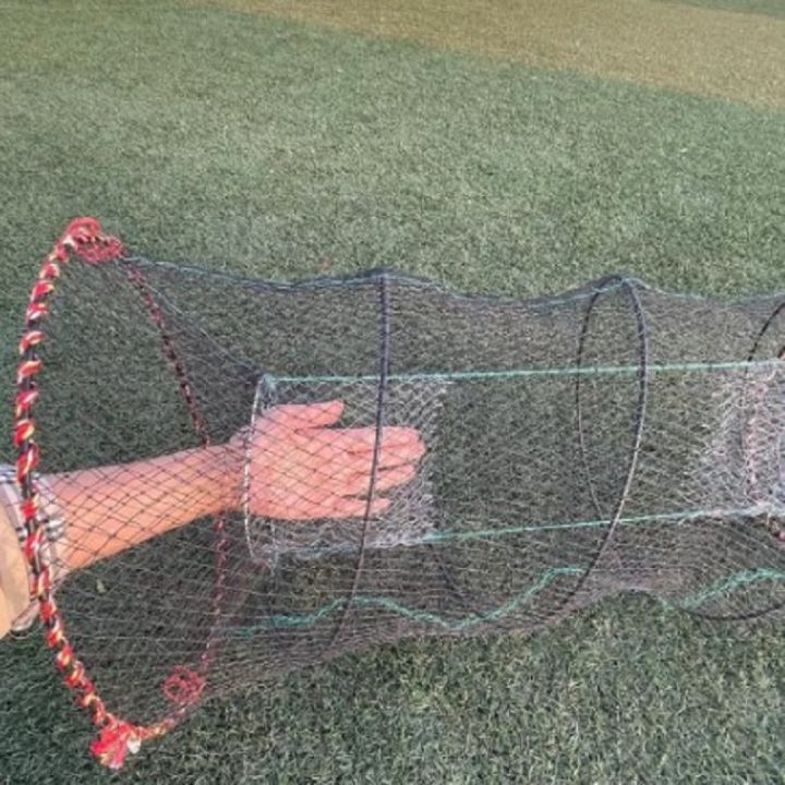 Fishing Nets Crayfish Crab Trap Net Shrimp Lobster Cage Collapsible ...