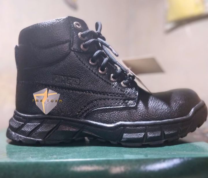 Sepatu Safety boots tali bahan kulit | Lazada Indonesia