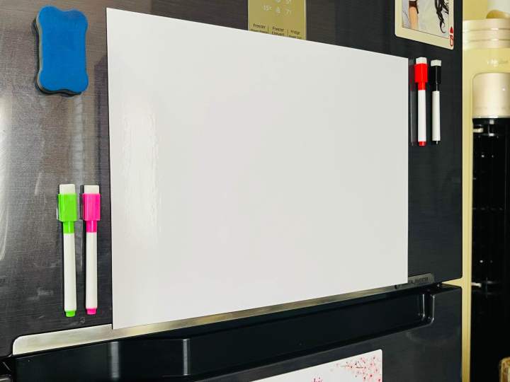 Magnetic whiteboard Dry Erase A3-A4 size Home Office Magnet fridge ...