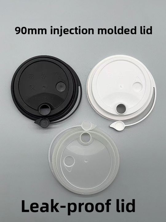 Transparent Red Heart Disposable Milk Tea Cup Lid 90mm Diameter Frosted ...