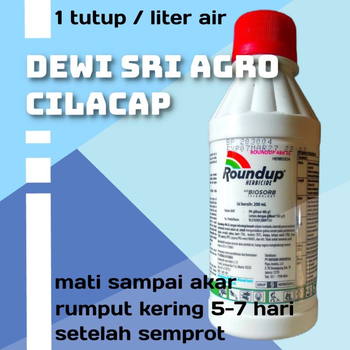 Racun Rumput / Herbisida Roundup 486SL kemasan 200 ml | Lazada Indonesia