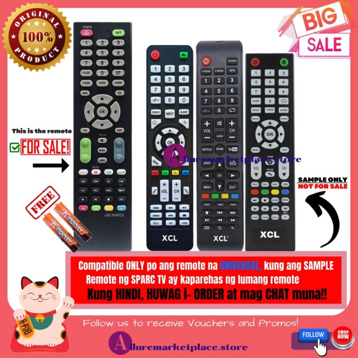 XCL Ready to Use Universal TV Remote for XCL SMART TV| Read Description ...