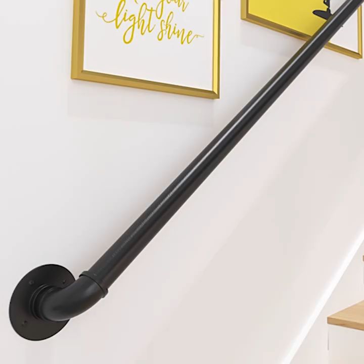 [Ready stock+100% Original]Handrail for Indoor Stair Black Metal ...