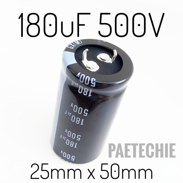 Nichicon 180uF 500V Electrolytic Capacitor | Lazada PH