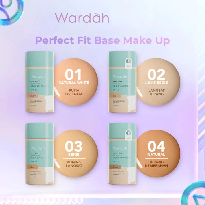 Wardah Everyday Luminous Liquid Foundation SPF 15 | Lazada Indonesia