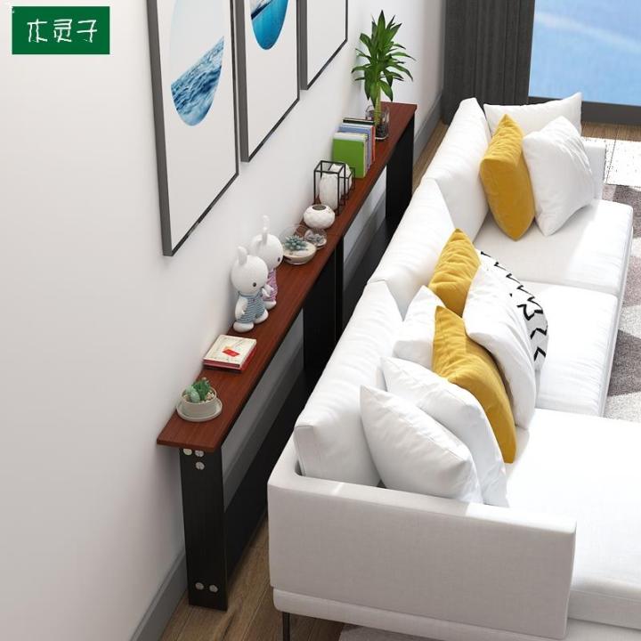 Modern Minimalist Bedroom Sofa Gap Long Narrow Shelf Standing Storage ...