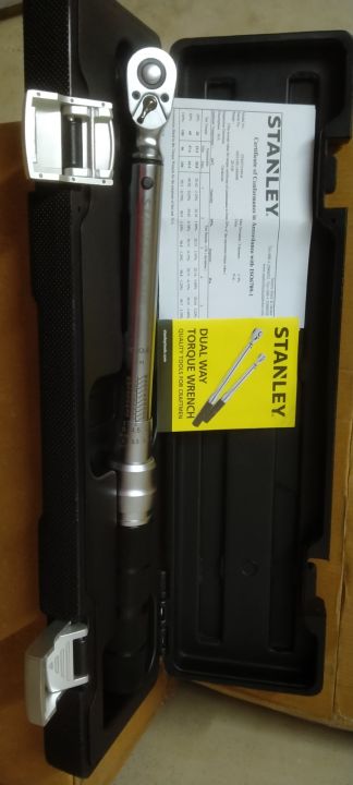 STANLEY TORQUE WRENCH 1/2" DRIVE - CLICK TYPE 73-589 ( 17-75FT LBS) 20 ...