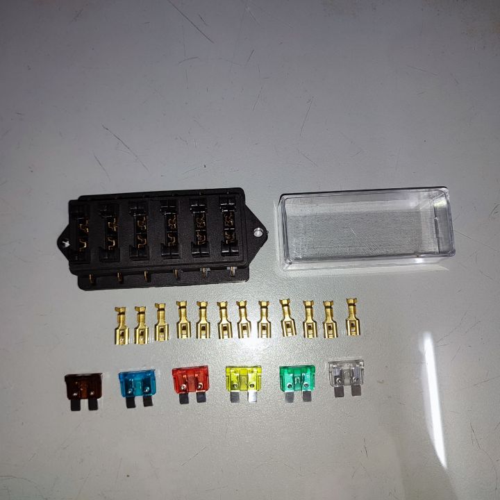 FUSE BOX SEKRING DX SET 6 SLOT + 12 SKUN + 6 SEKRING TANCAP | Lazada ...