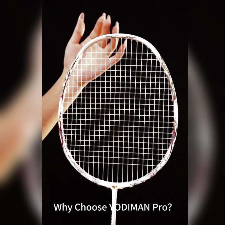 YODIMAN Professional Badminton Racket - Carbon Graphite Full Carbon ...