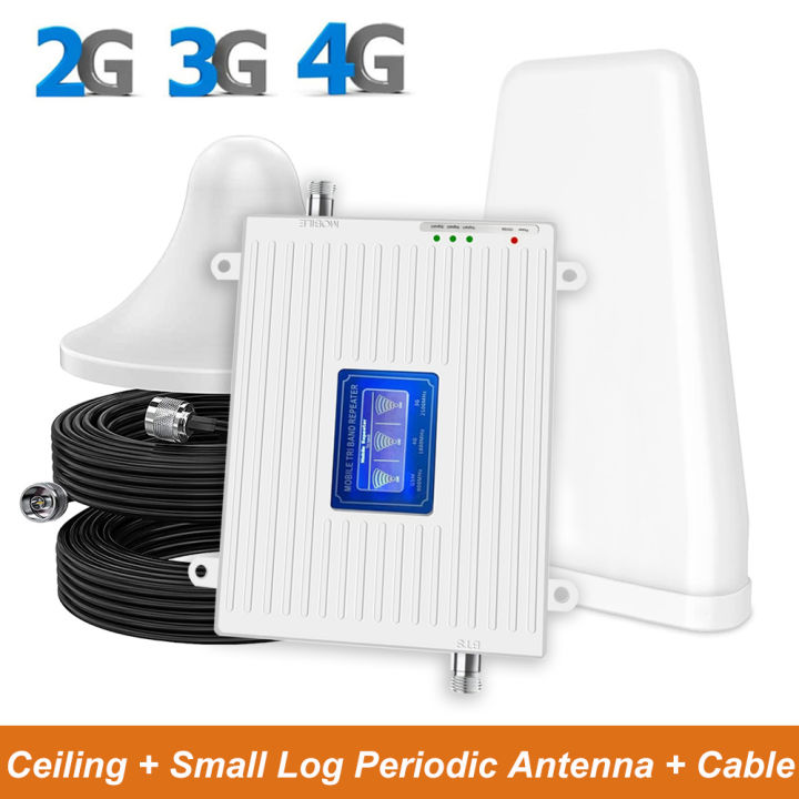 Tri Band 2G 3G 4G Booster LTE B3 1800MHz / B7 2600MHz / B1 2100MHz / B5 850MHz / B8 900MHz ...