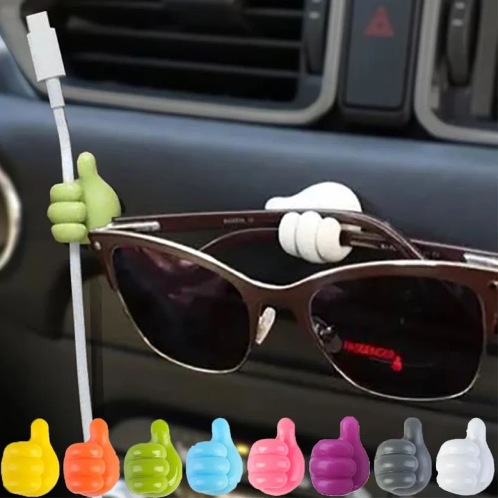 10pcs Hand Shaped Rubber Holder Glasses Cable Power Cord Charging Line ...