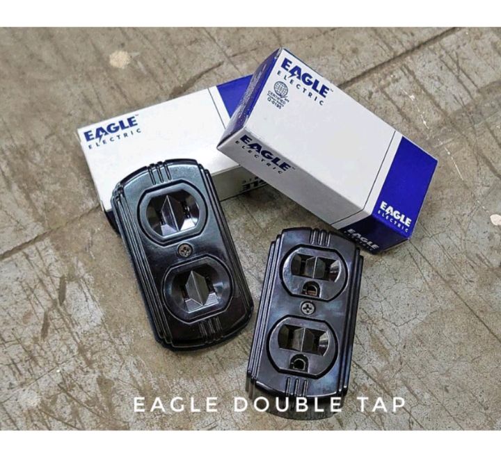 original eagle brand heavy duty outlet 2gang | Lazada PH