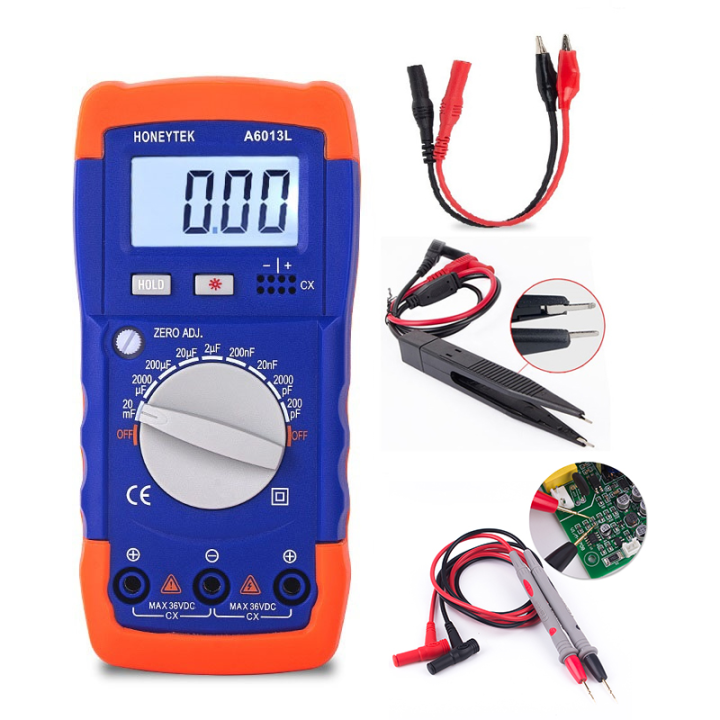 Capacitor Tester Digital Multimeter Tester Professional Capacitor ...