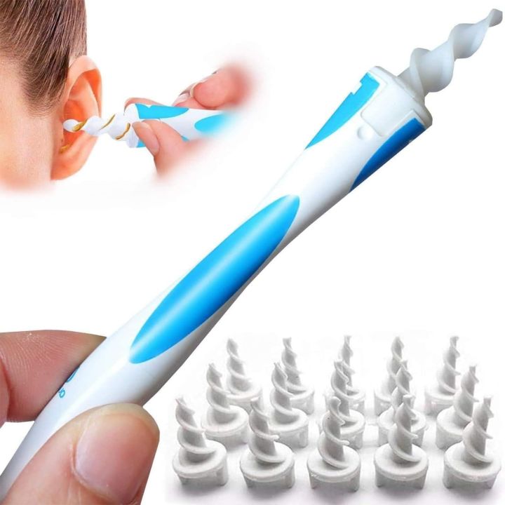 Ear Wax Removal Tool Soft Silicone Spiral Ear Cleaning 16 Pcs ...
