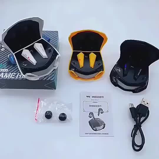 M5 TWS wireless headphone Bluetooth gaming earbuds HiFi stereo touch ...