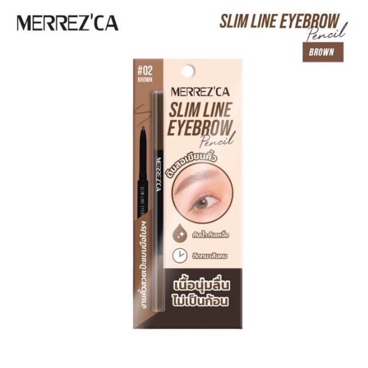 Merrezca Slim Line Eyebrow Pencil ดินสอเขียนคิ้วขนาดเล็กพกพาง่าย หัว ...