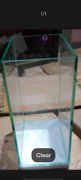 beta tank, 4x4x6 , thickness of glass 6mm clear | Lazada PH