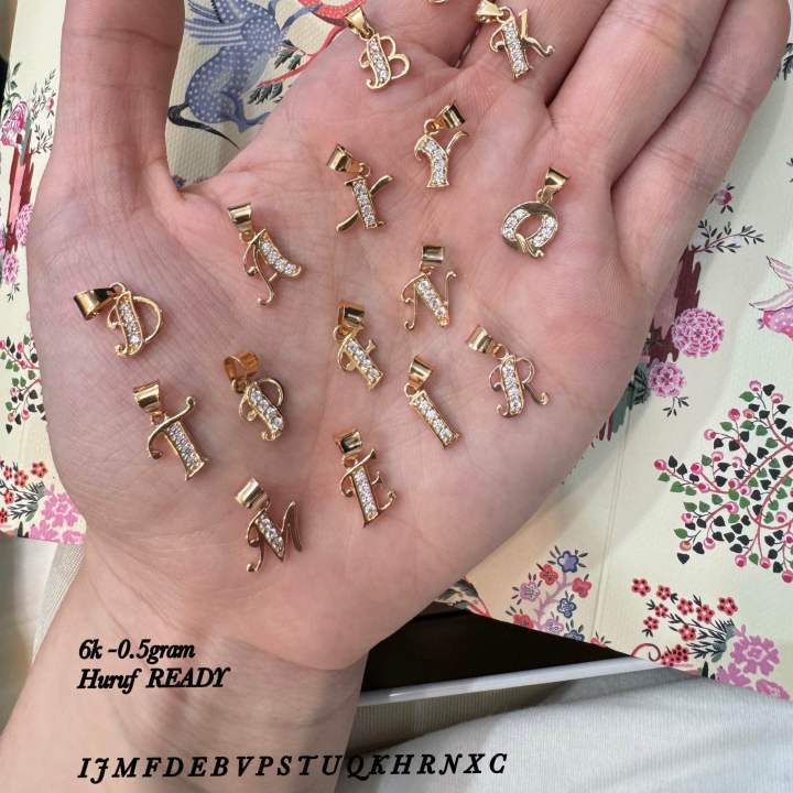 Liontin Huruf Inisial Nama | Lazada Indonesia