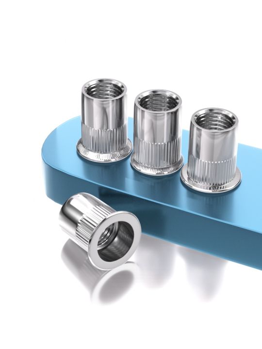 304 Stainless Steel Countersunk Vertical Rib Rivet Nuts Pull Studs ...