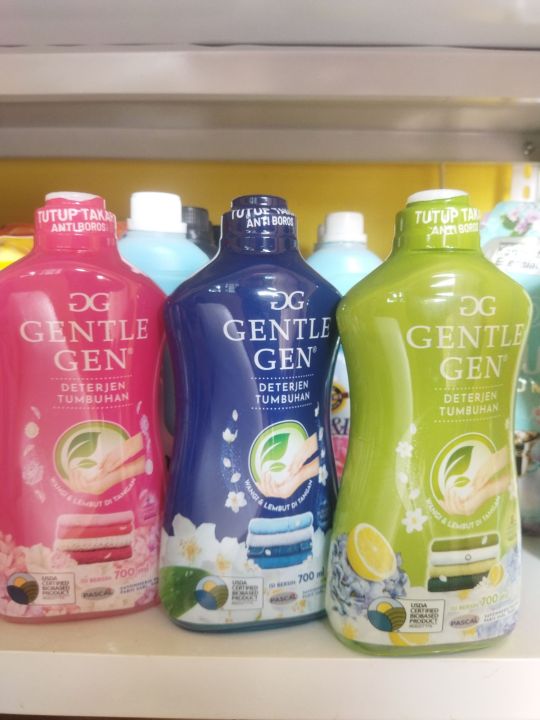 GENTLE GEN Detergen tumbuhan cair 700ml - morning breeze - french peony ...