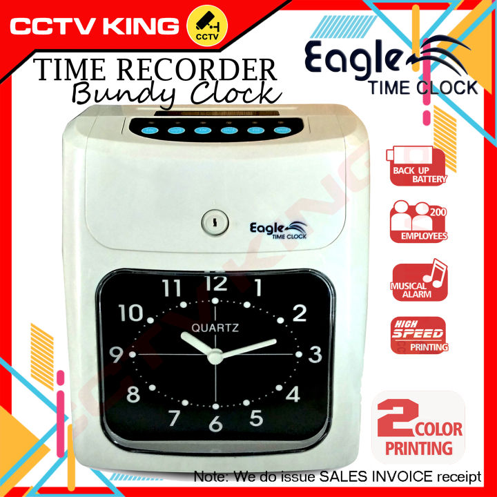 Bundy Clock Time Attendance Keeper Recorder Machine EAGLE TIME CLOCK ...