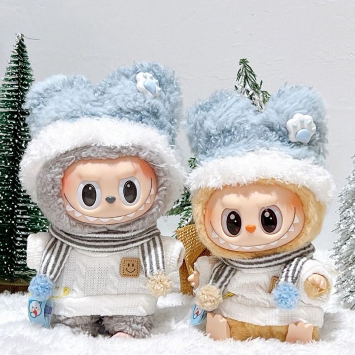 HELUVK Replacement Labubu Doll Clothes Hand-made Soft Labubu Doll Plush ...