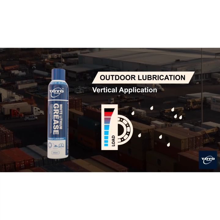 TOYO-G | White Lithium Grease Spray (Outdoor Lubrication) - 300ml | Lazada